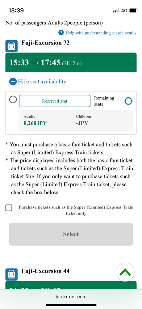 Fuji-Excursion limited express tickets - Living In Tokyo - Tokyo Cheapo ...