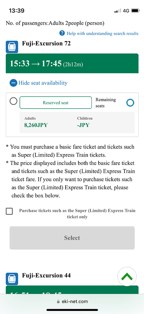 Fuji-Excursion limited express tickets - Living In Tokyo - Tokyo Cheapo ...